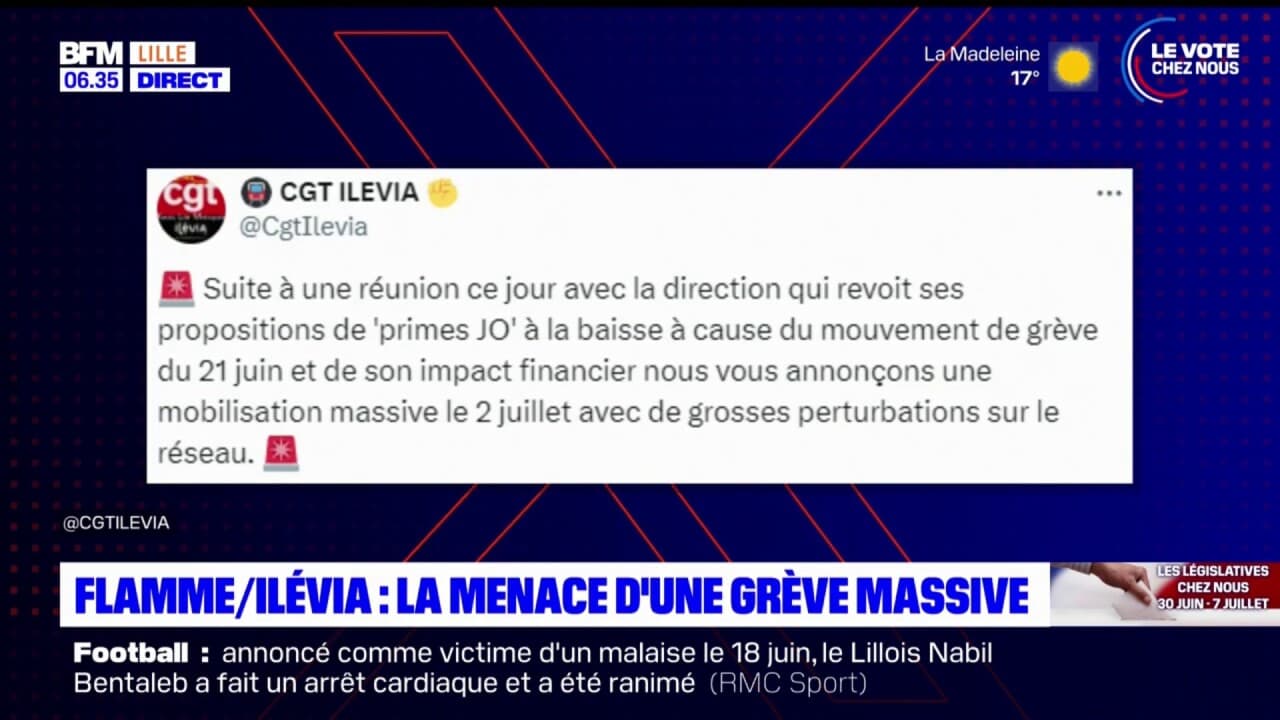 Lille: la CGT d'Ilevia annonce un mouvement de grève et de "grosses ...