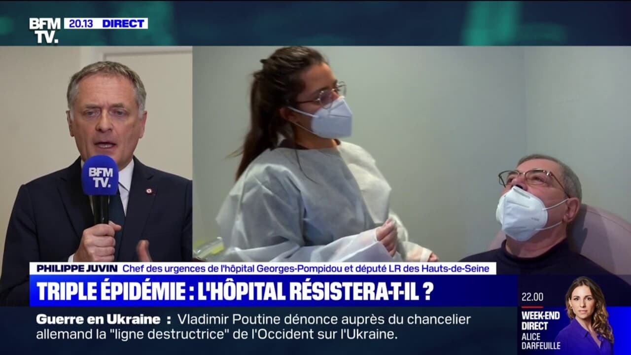 Philippe Juvin, chef des urgences à l'hôpital Georges-Pompidou: "Il est ...
