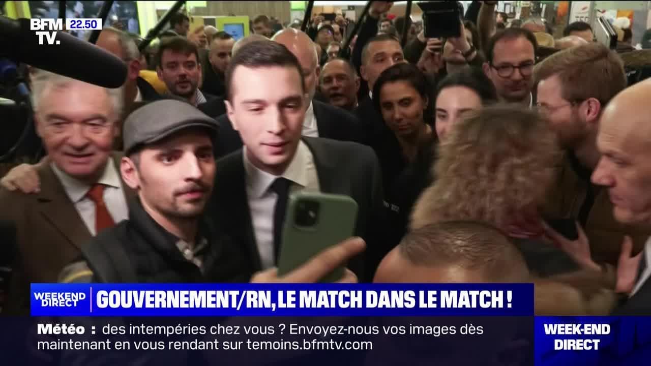 Bardella/Macron, un salon, deux ambiances - 25/02