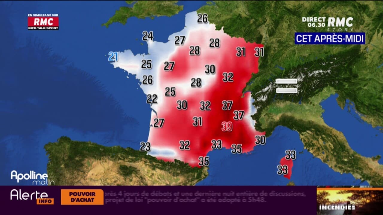 La météo du 22 juillet 2022