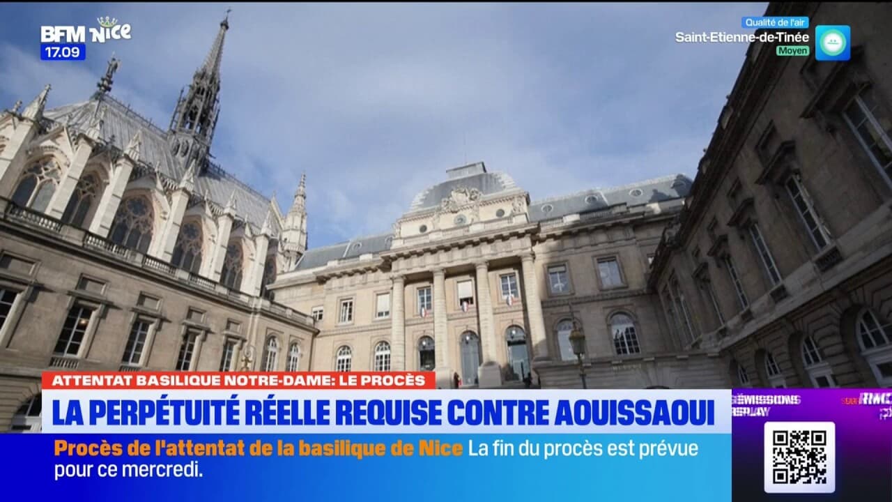 Attentat de la basilique de Nice: la réclusion criminelle à perpétuité ...