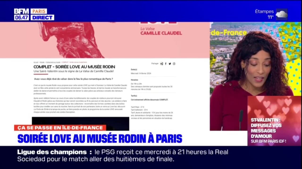 Une "soirée love" au musée Rodin, la série Emily in Paris recherche ...