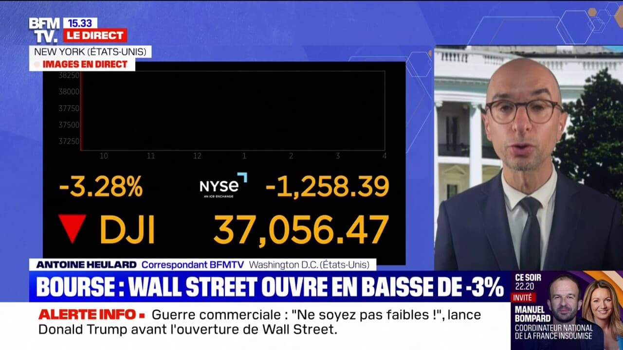 Chute des bourses: "Ne soyez pas faibles", tance Donald Trump à l'égard ...