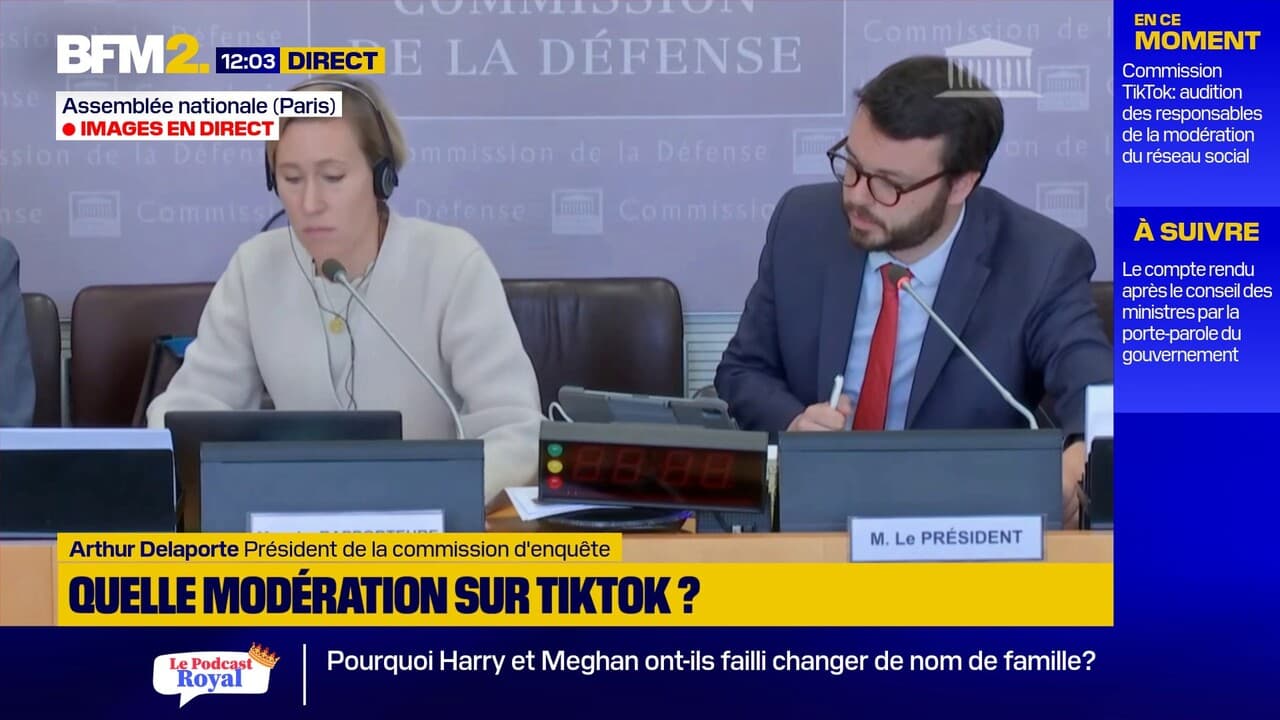 Commission Tiktok: les modérateurs interrogés sur les propos de l'influenceur Alex Hitchens