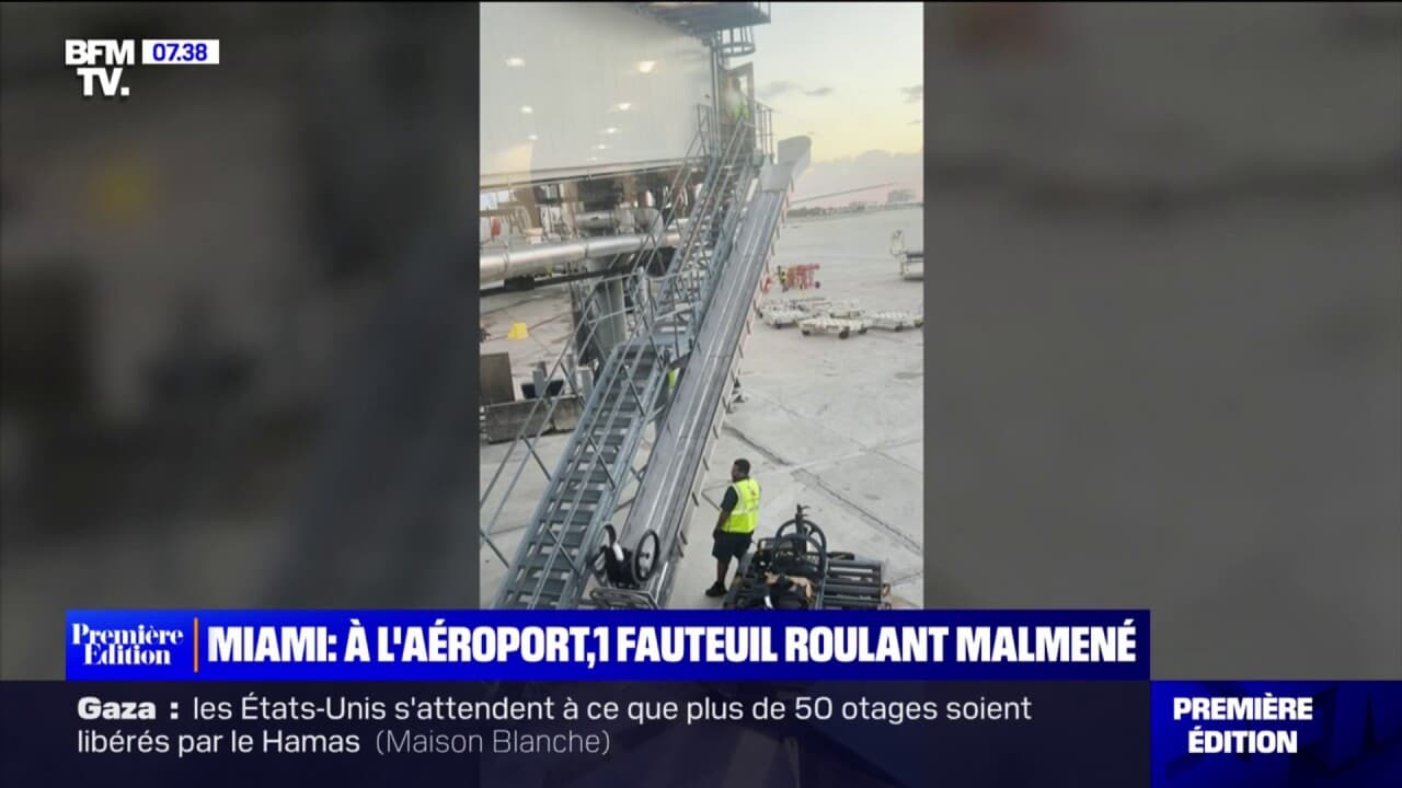 Les images de fauteuils roulants malmenés sur le tarmac d'un aéroport ... Les images de fauteuils roulants malmenés sur le tarmac d'un aéroport ...