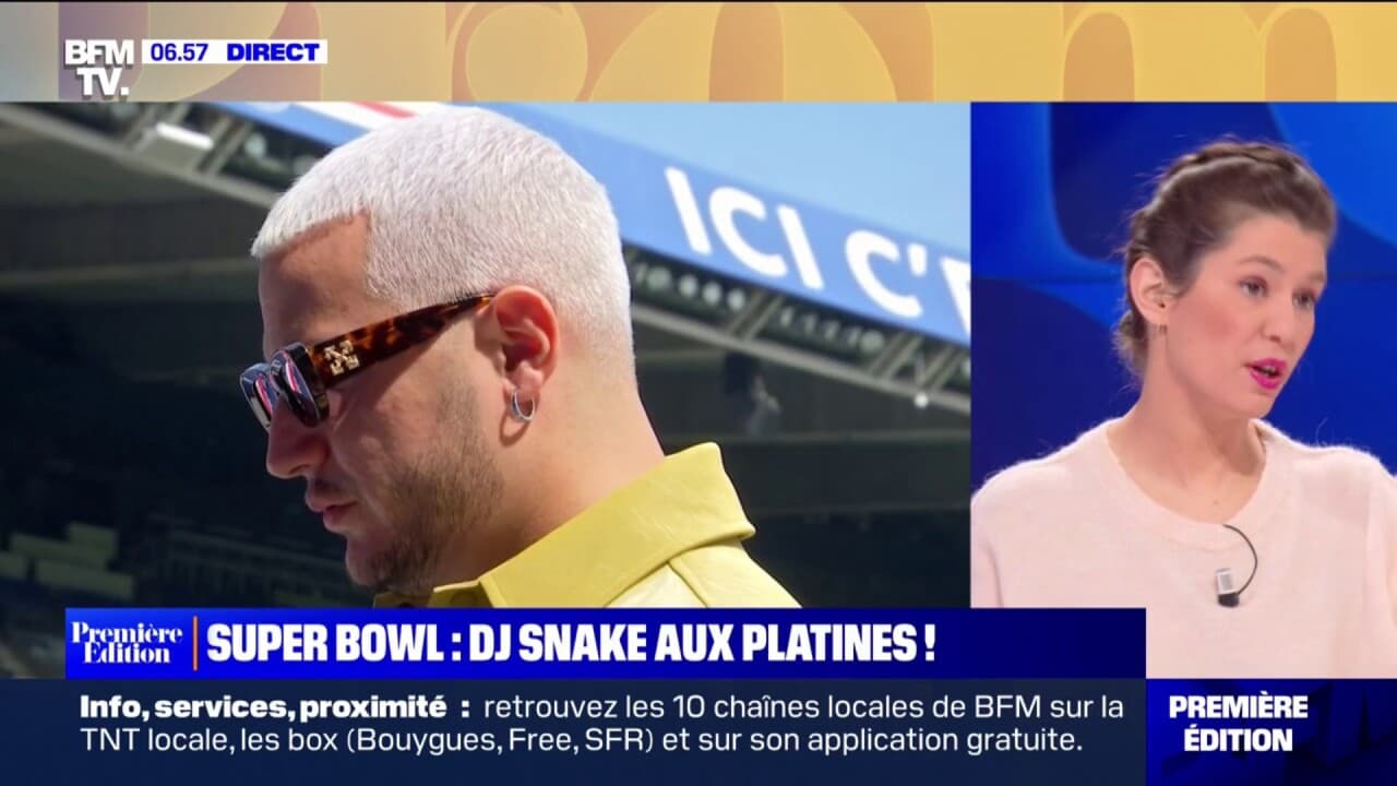 French artist DJ Snake on the decks before the Super Bowl kicks off ...