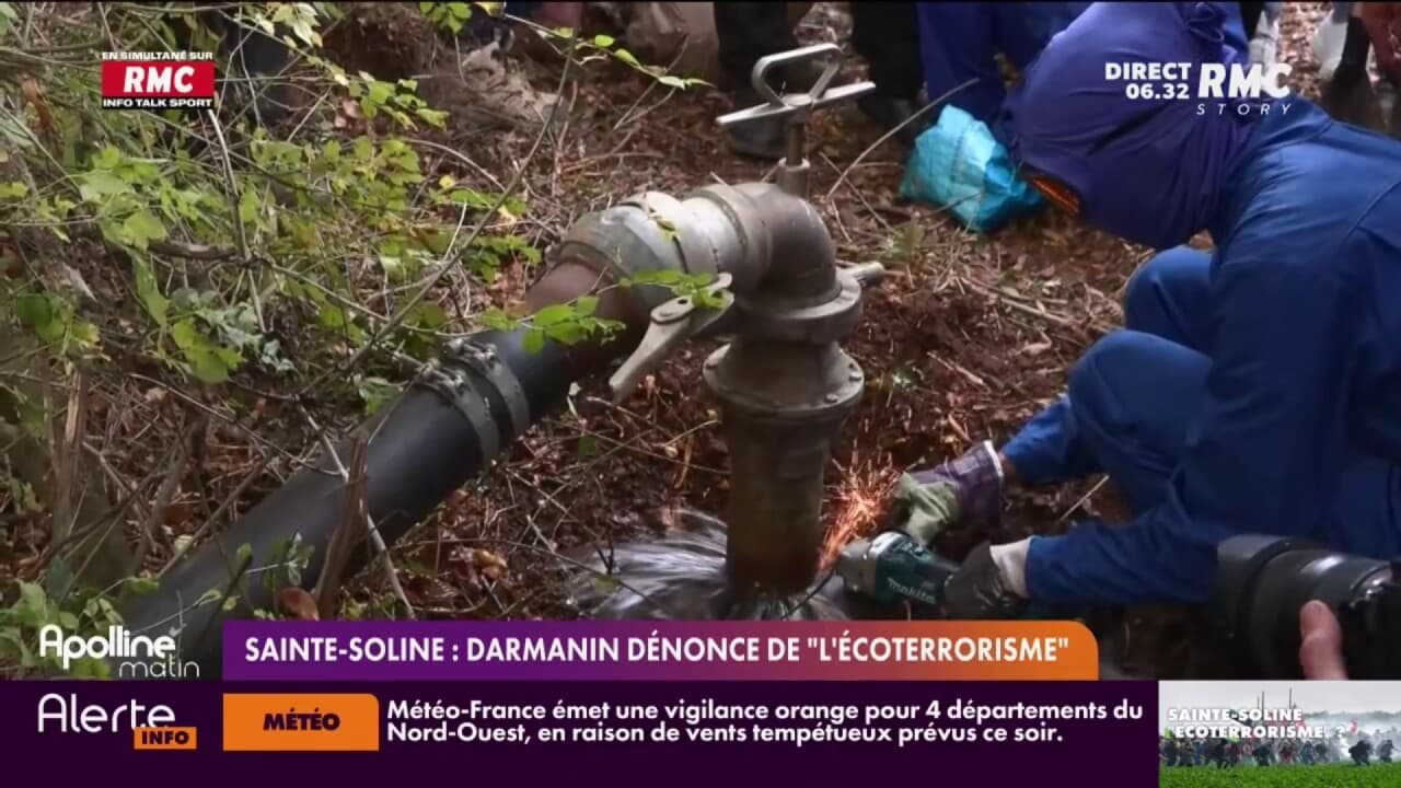Sainte-Soline: Darmanin dénonce de "l'écoterrorisme"