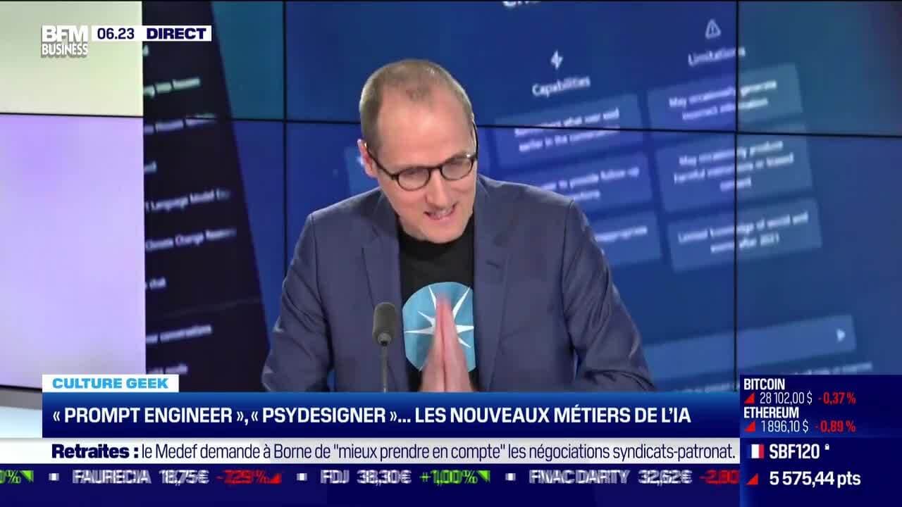 Culture Geek : "Prompt engineer", "psydesigner"... les nouveaux métiers de l'IA, par Anthony ...
