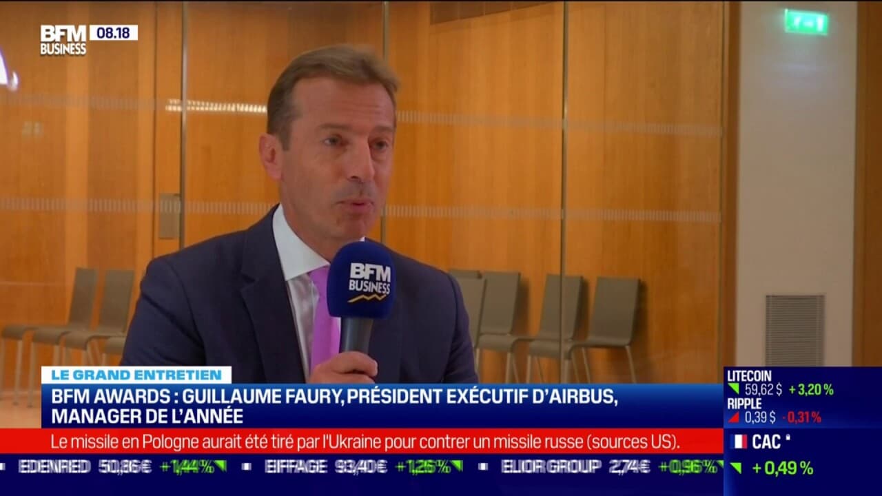 Guillaume Faury, président exécutif d'Airbus: "On a plus de 10 ans de ...
