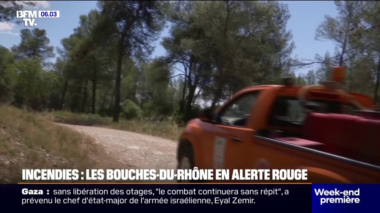Incendie: le département des Bouches-du-Rhône est en alerte rouge aux ...