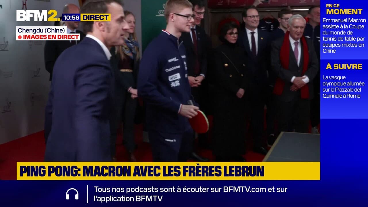 En Chine, Emmanuel Macron rejoint Félix Lebrun pour une partie de ...