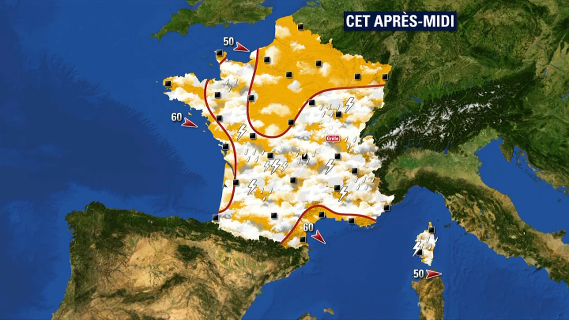 Météo: un mardi ensoleillé au Nord et orageux dans le Sud