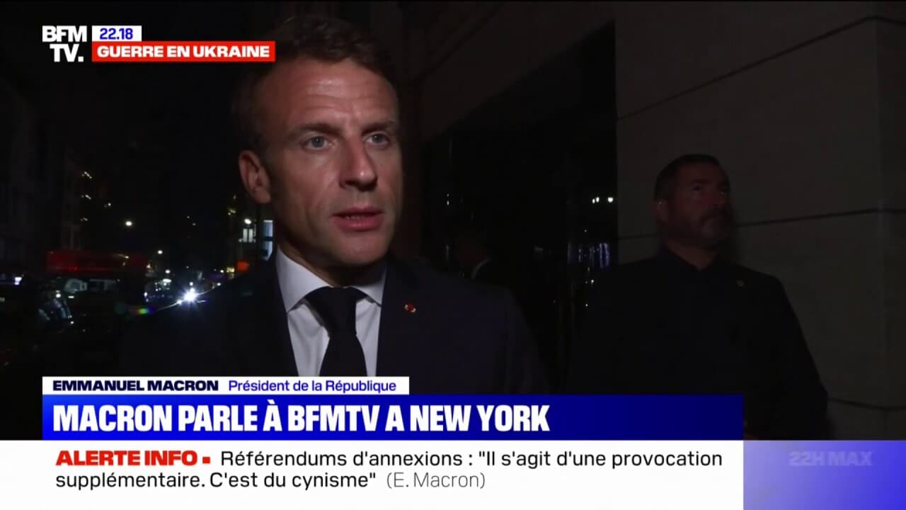 Guerre en Ukraine: au micro de BFMTV, Emmanuel Macron appelle à Guerre en Ukraine: au micro de BFMTV, Emmanuel Macron appelle à
