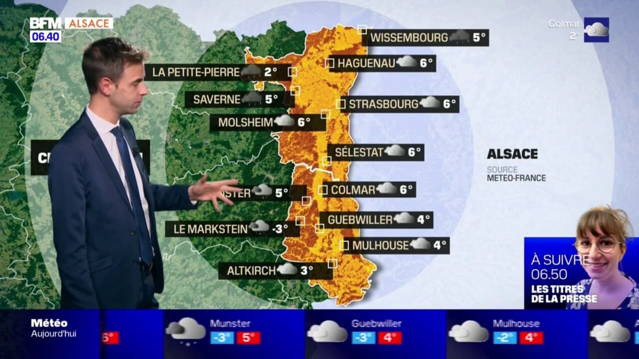 Météo Alsace: de la pluie voire de la neige en altitude ce lundi, 6°C à ...