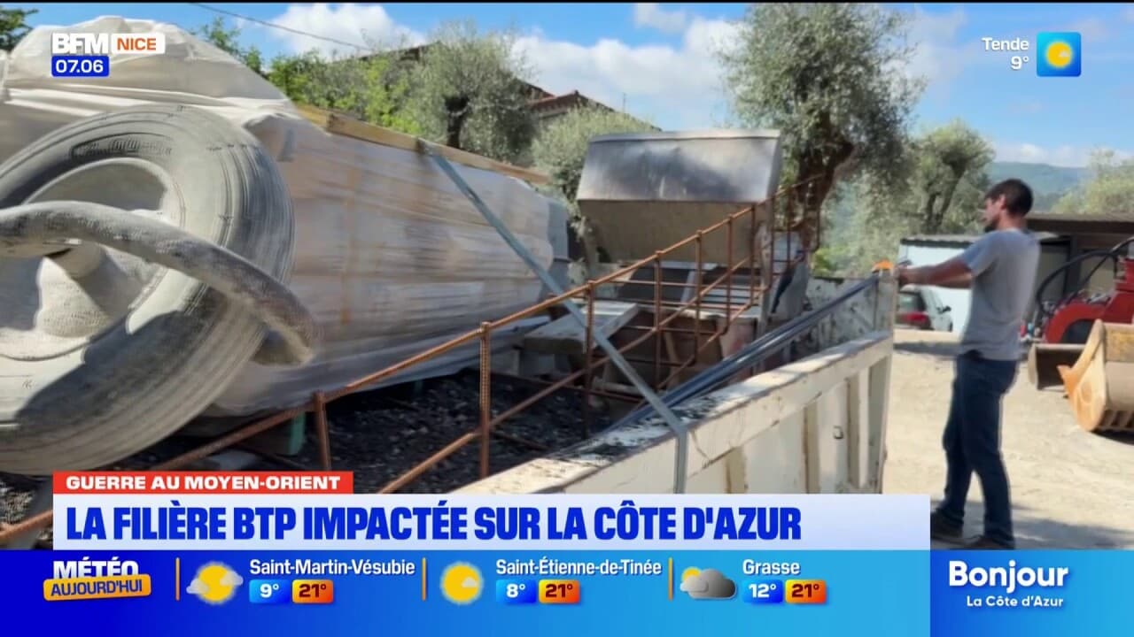 Guerre au Moyen-Orient : la filière BTP impactée sur la Côte d'Azur