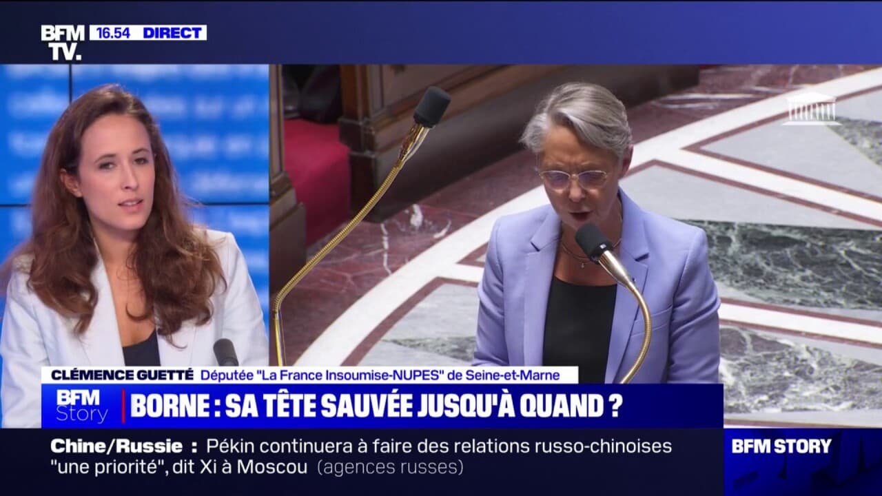 Clémence Guetté: "J'ai l'impression qu'Élisabeth Borne vit dans une ...