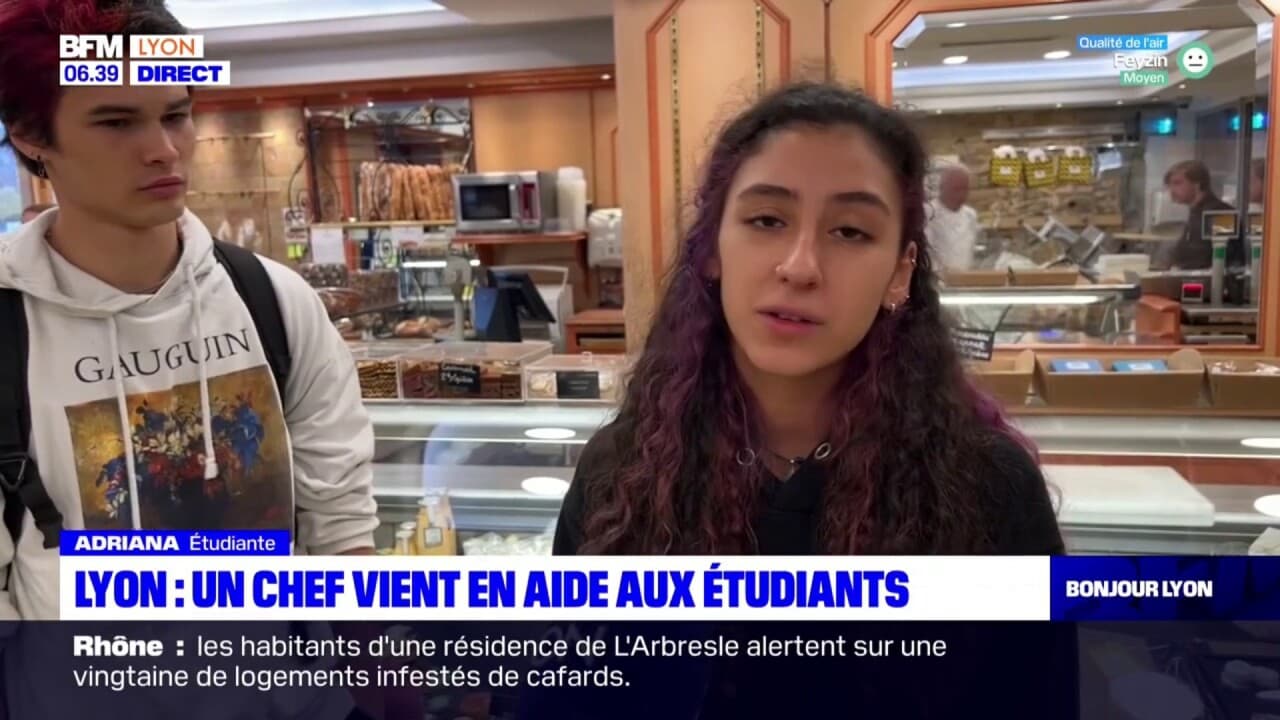 À Lyon, un chef distribue une cinquantaine de repas pour des étudiants