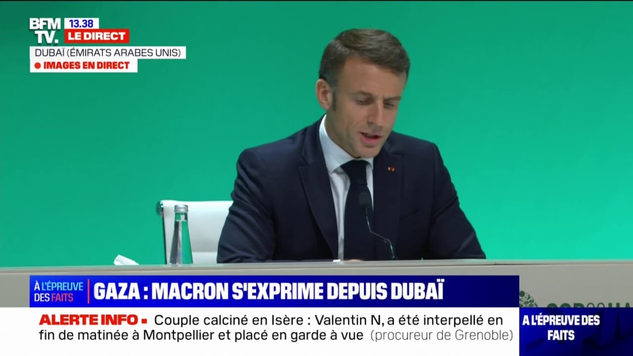 Gaza: Emmanuel Macron appelle à "redoubler d'efforts pour parvenir à un ...