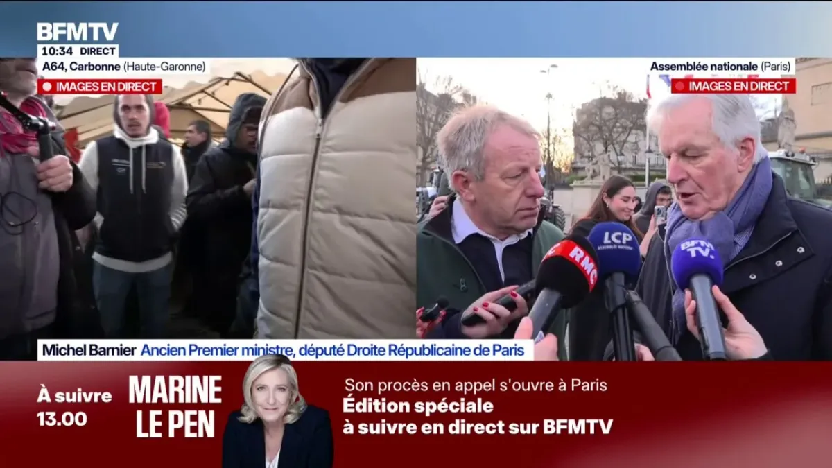 Michel Barnier (LR): "Les agriculteurs en ont ras-le-bol des promesses ...