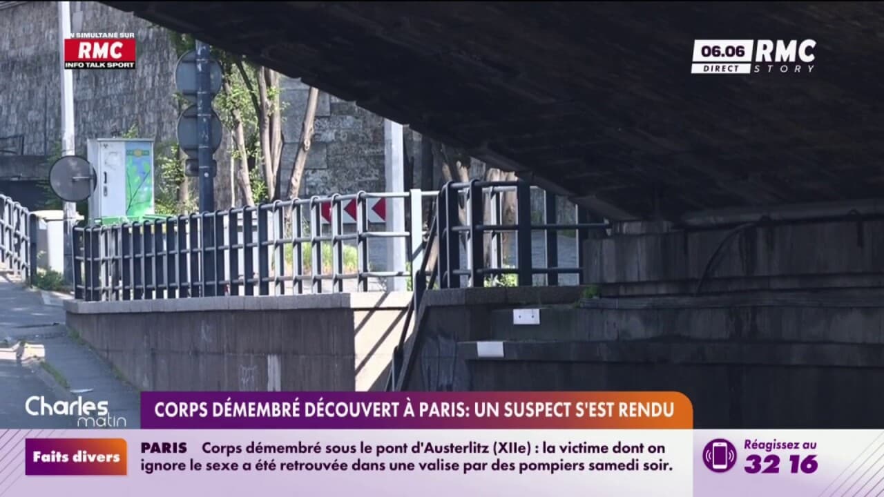 Corps démembré découvert à Paris : un suspect s'est rendu