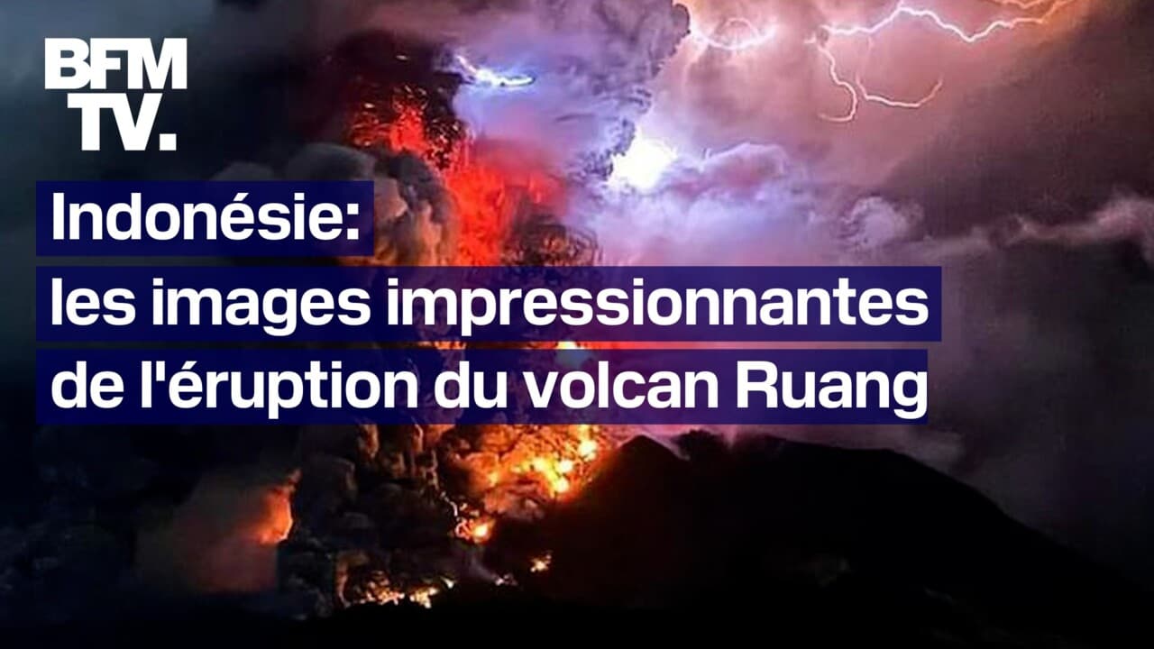 En Indonésie, l'éruption du volcan Ruang provoque l'évacuation de 11. ...