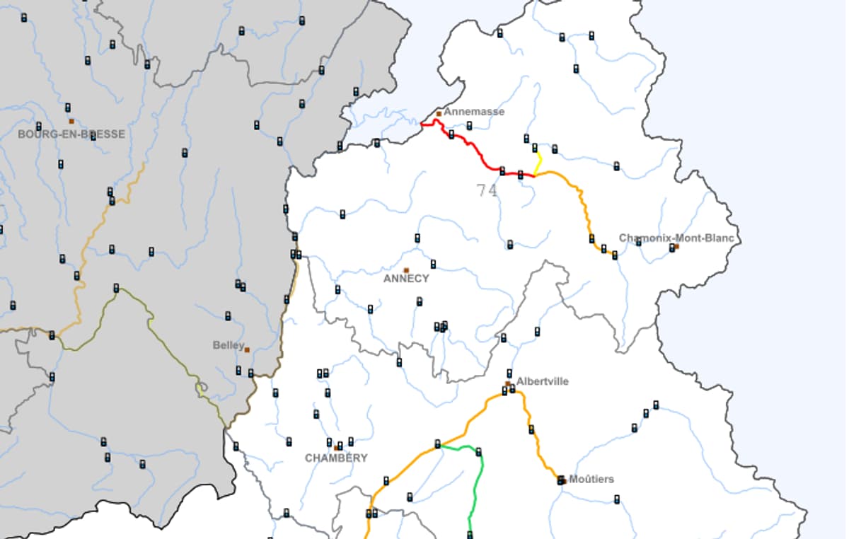 Haute-Savoie: crue exceptionnelle de l'Arve, plus d'une centaine d ...