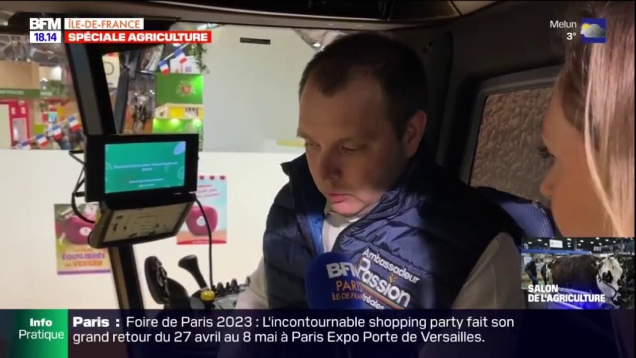 Salon de l'agriculture: à l'intérieur de la moissonneuse-batteuse d'Île ...