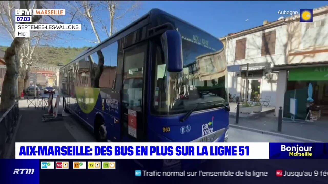 Bouches-du-Rhône: 40 nouveaux bus sur la ligne 51 reliant Aix-en-Provence à Marseille