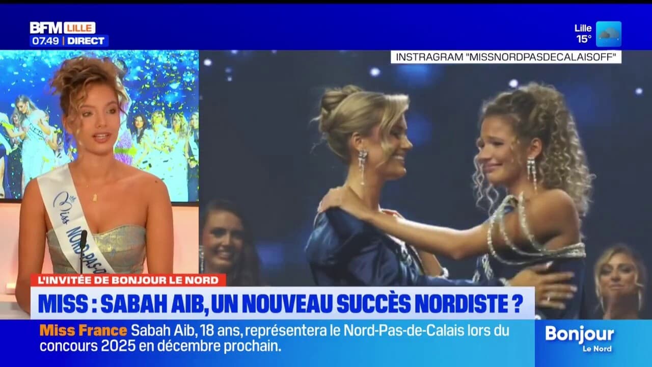 Miss France: Sabah Aib, nouvelle Miss Nord-Pas-de-Calais, évoque sa ...