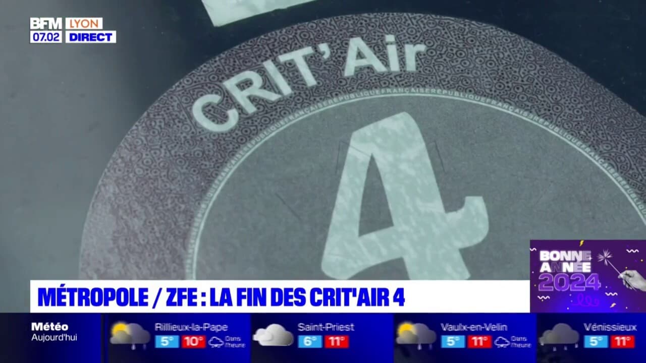 Métropole lyonnaise: la fin des Crit'air 4