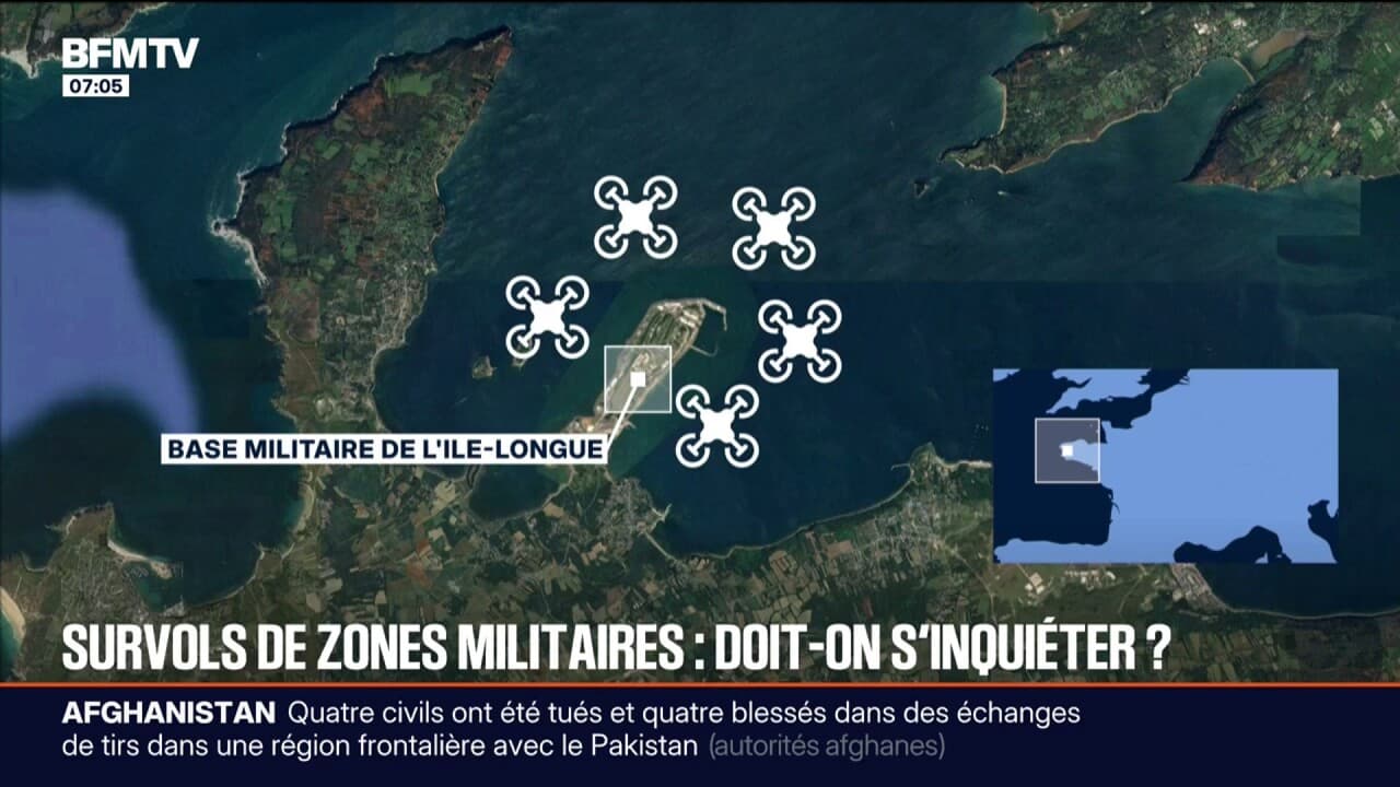 Une enquête ouverte après un survol de drones au-dessus de la base ...