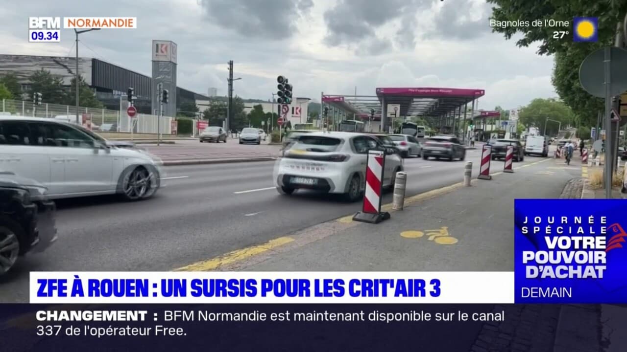 ZFE à Rouen: un sursis pour les Crit'Air 3 ZFE à Rouen: un sursis pour les Crit'Air 3