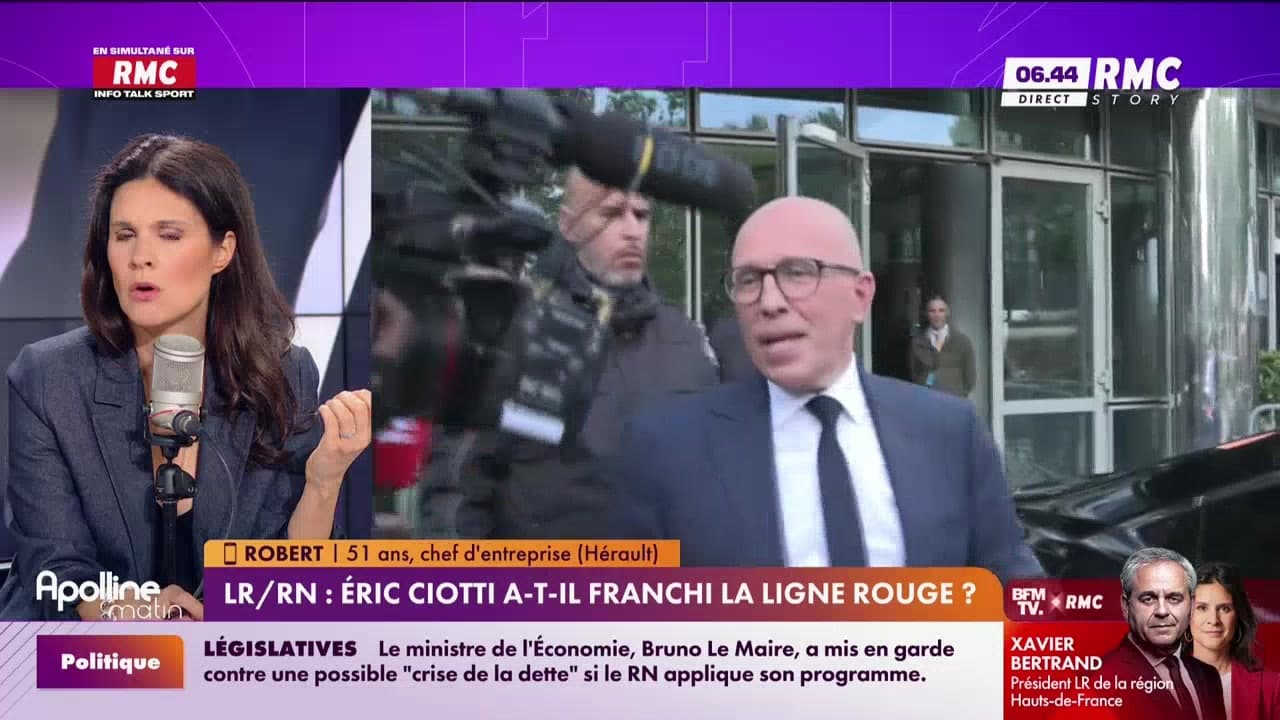 A vous de nous dire : LR/RN, Éric Ciotti a-t-il franchi la ligne rouge ...