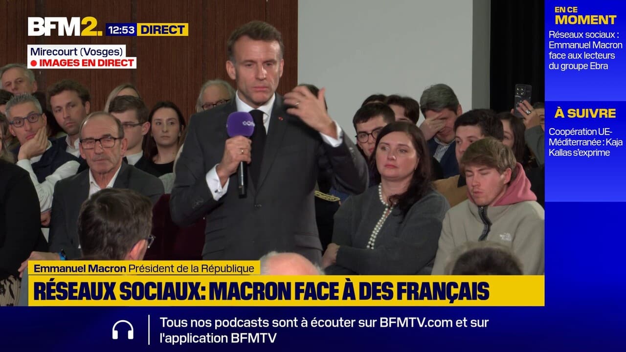 Emmanuel Macron: "Il y a une guerre informationnelle, nous devons nous ...