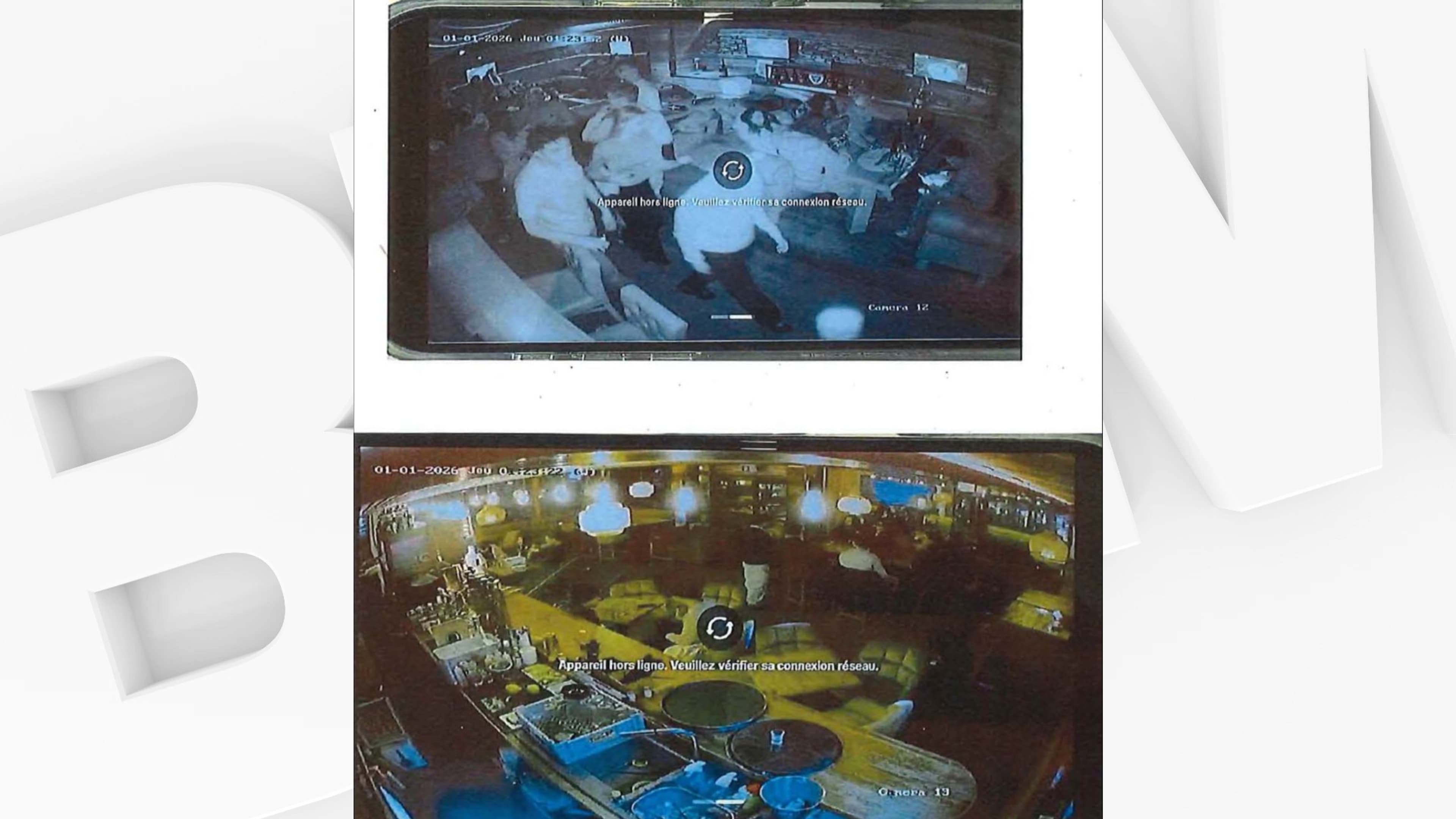 Les dernières images des caméras de vidéo-surveillance avant l'incendie ...