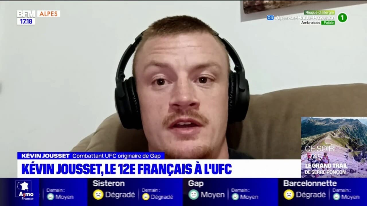 Kévin Jousset, combattant UFC originaire de Gap, est le12e français à ...