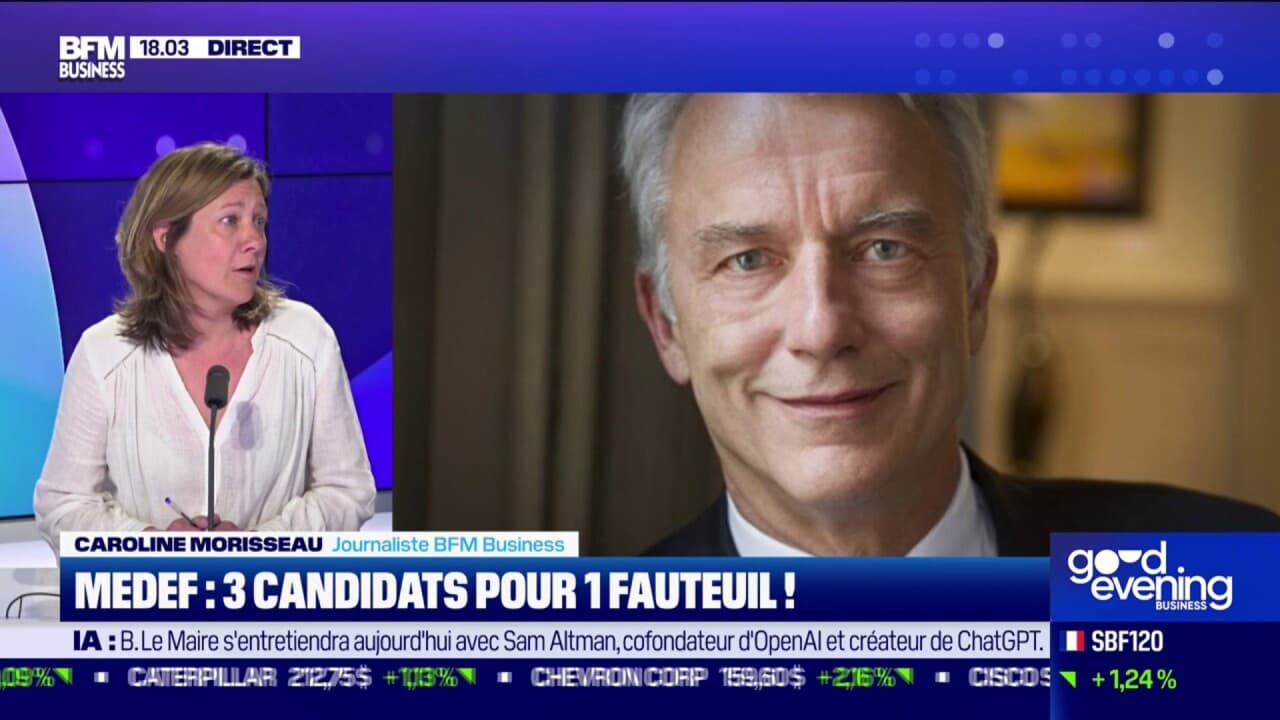 Présidence du Medef: plus que trois candidats en course pour succéder à Geoffroy Roux de Bézieux