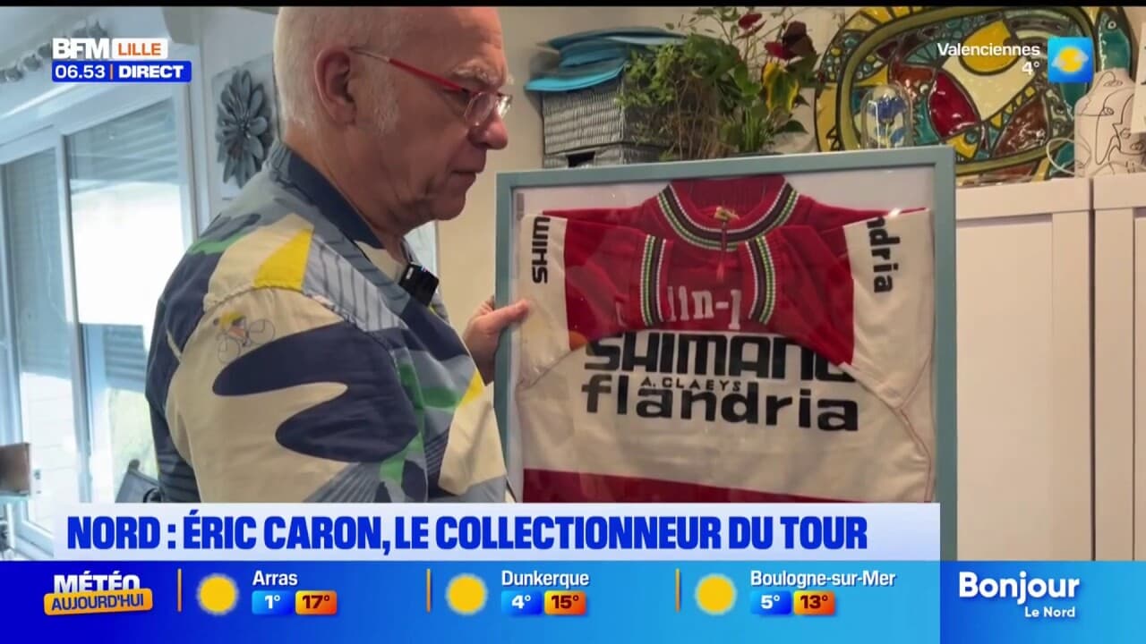 Nord: depuis qu'il a 10 ans, Éric collectionne des objets du Tour de France