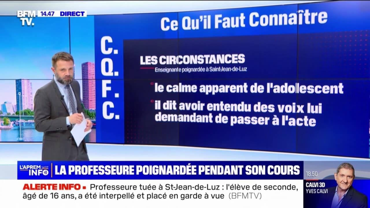 Profil de l'élève, circonstances et lieu du drame: le point sur le meurtre d'une professeure à ...