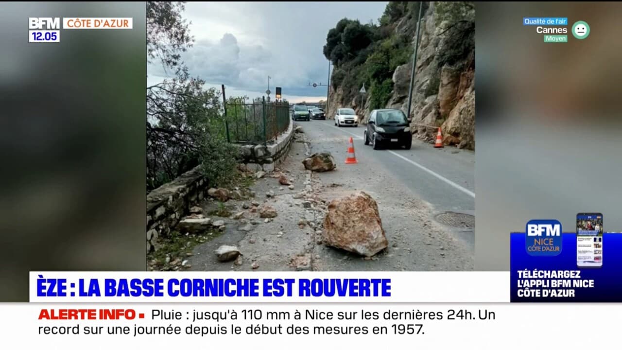 Eze: la basse corniche a été rouverte