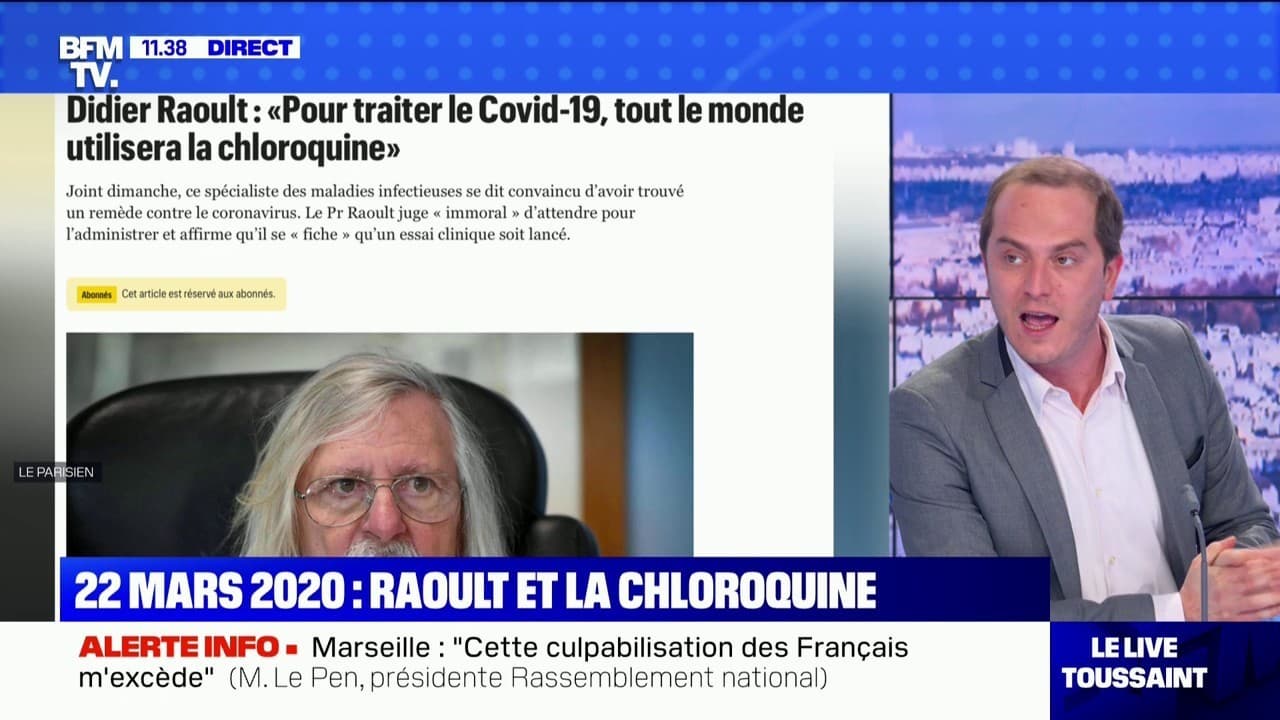 Le Covid, il y a un an: le 22 mars 2020, Didier Raoult vante son ...
