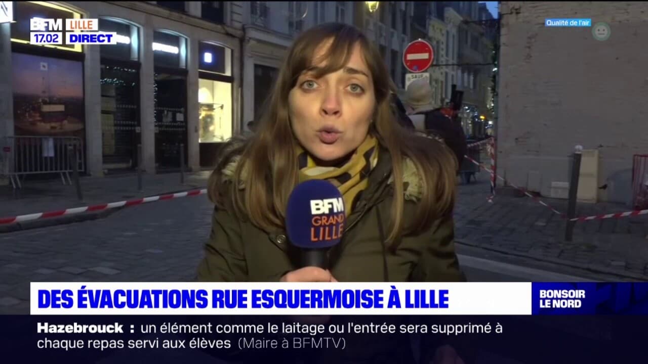 Lille: une partie de la rue Esquermoise a été évacuée en raison d'une alerte sur de possibles ...