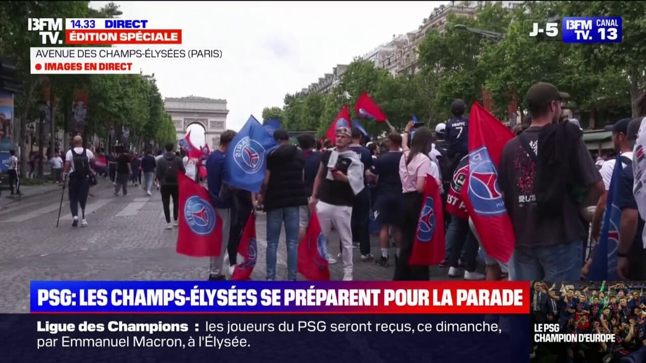 Parade du PSG sur les Champs-Élysées: la jauge a ouvert aux supporters