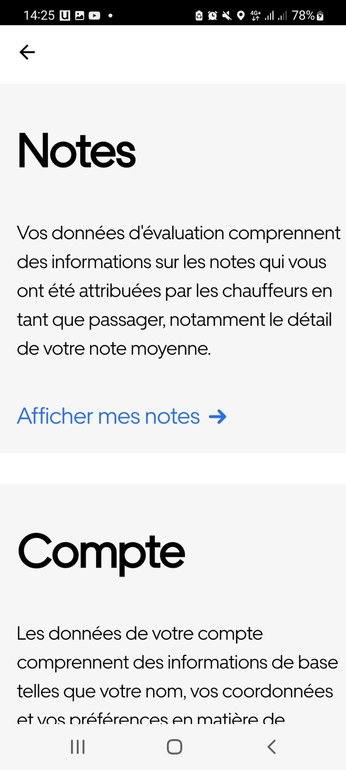Comment consulter vos notes de passager sur Uber