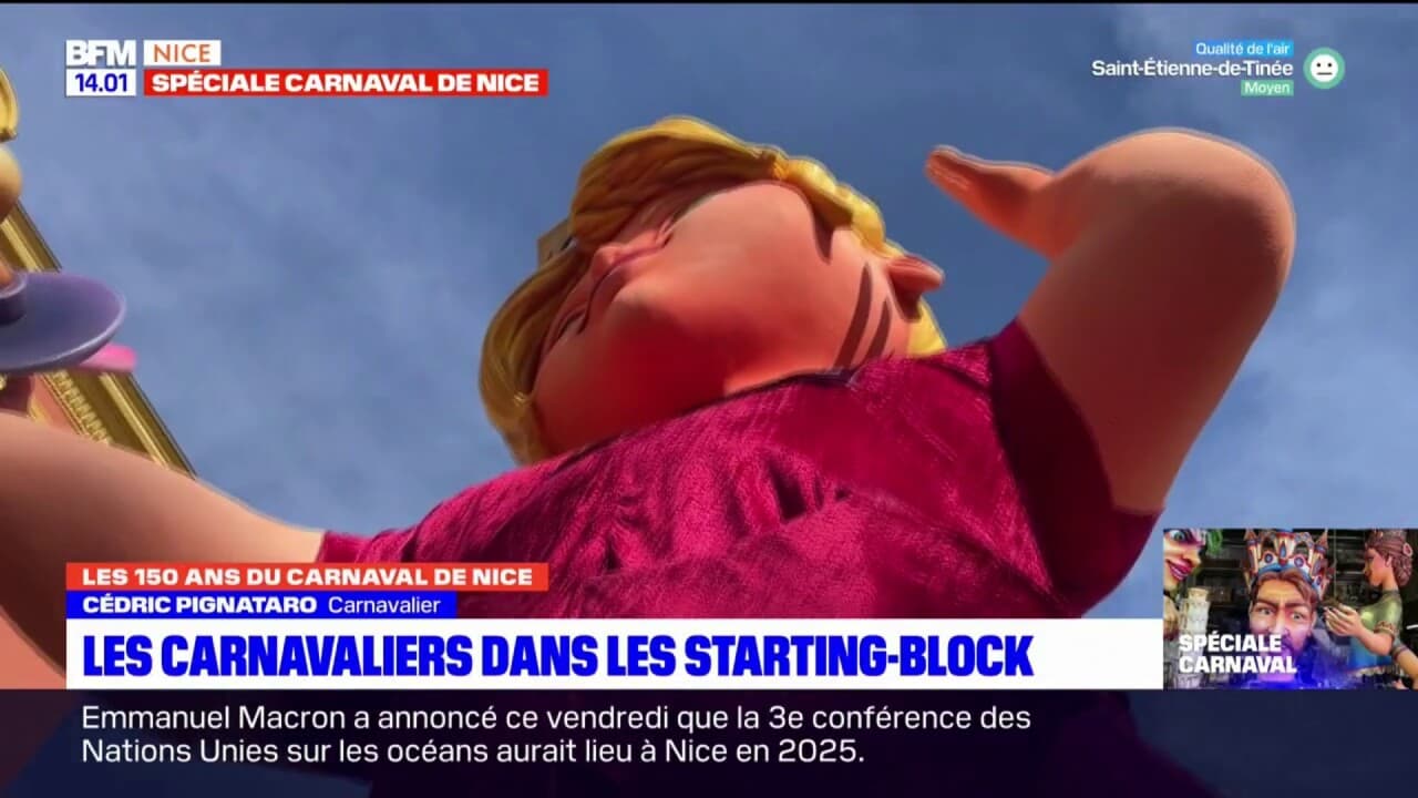 Carnaval de Nice: découverte du char du Carnavalon avant le début de la ...