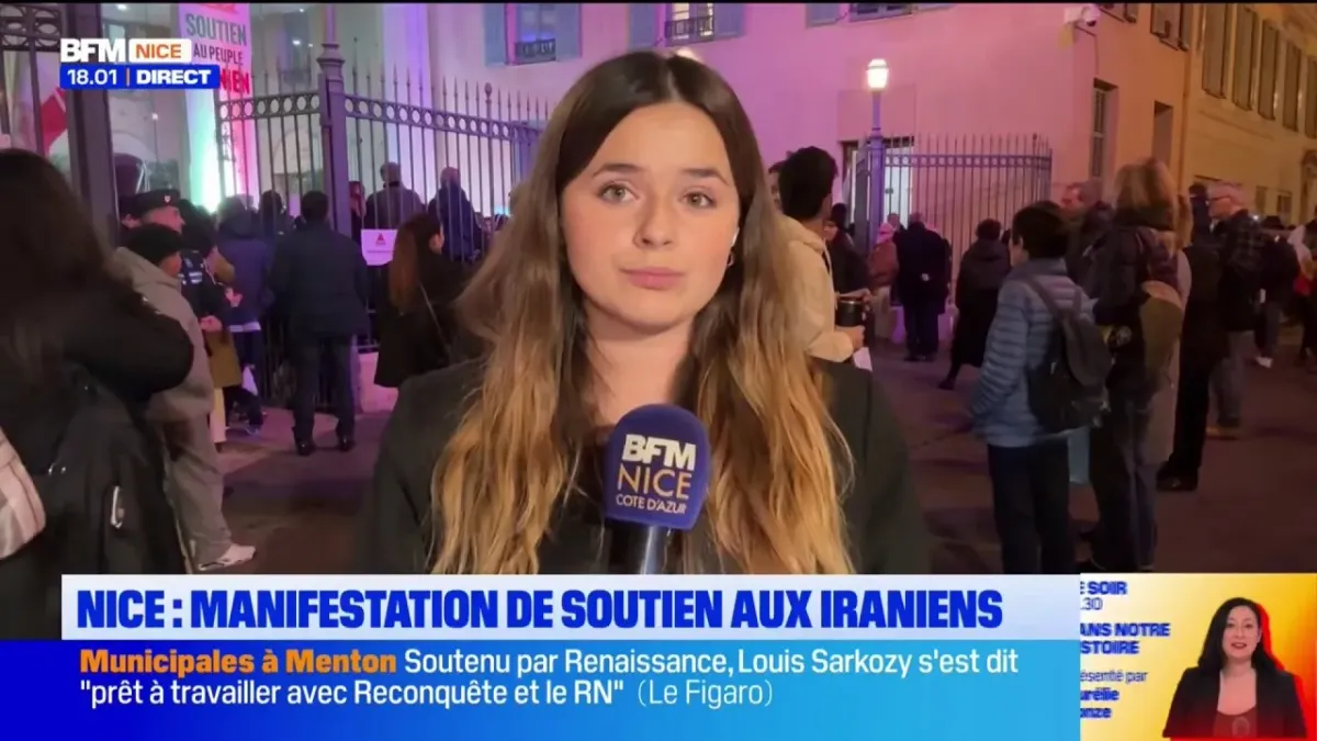Nice : Manifestation de soutien aux Iraniens