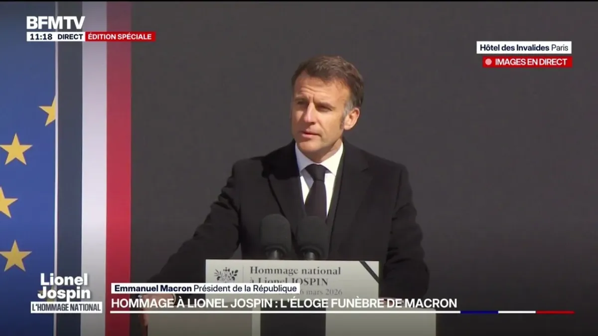 Emmanuel Macron: "Lionel Jospin a modernisé la vie économique, sociale ...