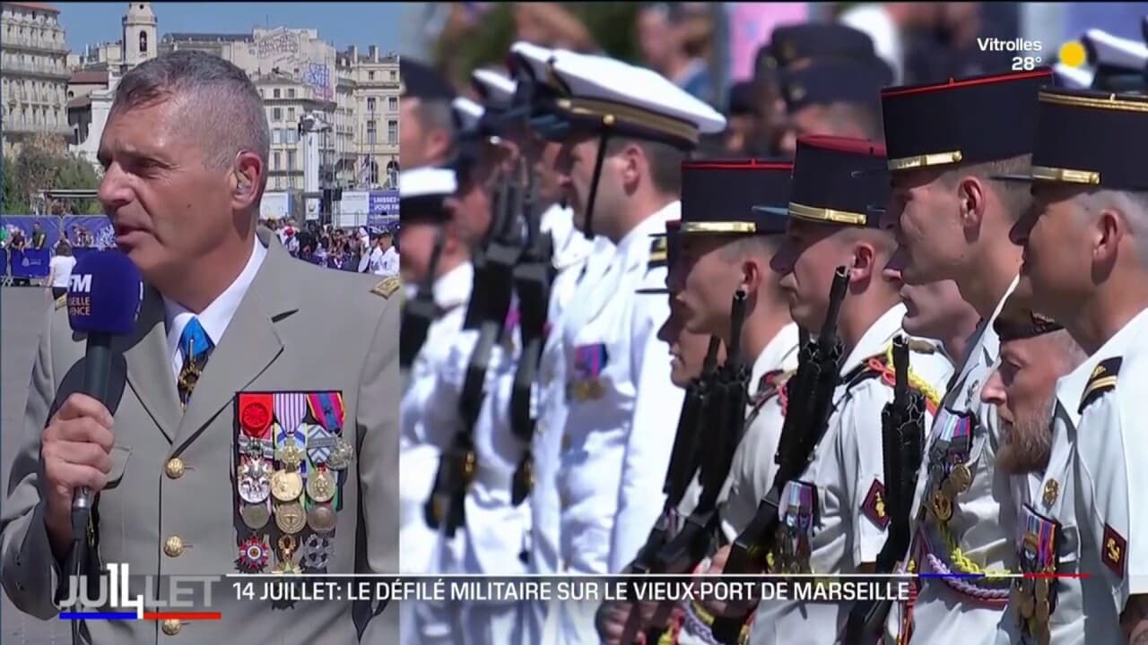 Défilé du 14 juillet à Marseille: "Un peu moins d'un millier de militaires vont défiler" annonce ...