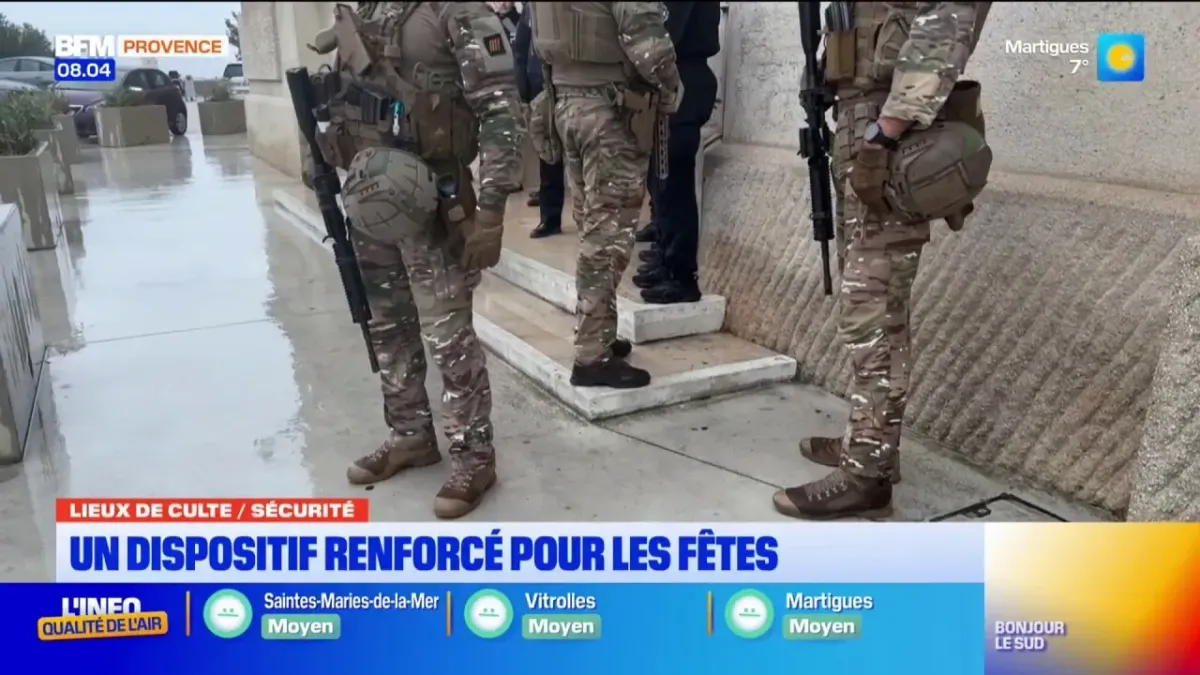 Un dispositif de sécurité renforcé pour les fêtes devant les lieux de ...