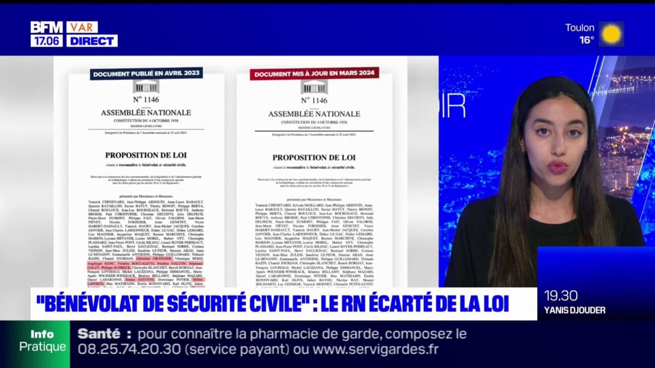 Var: les députés RN écartés de la loi visant à reconnaître le bénévolat de sécurité civile ...
